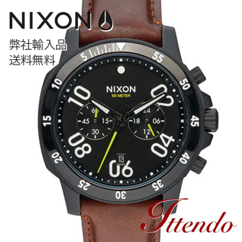 [New]NIXON THE RANGER CHRONO LEATHER Nixon Ranger Kurono leather A940 ...