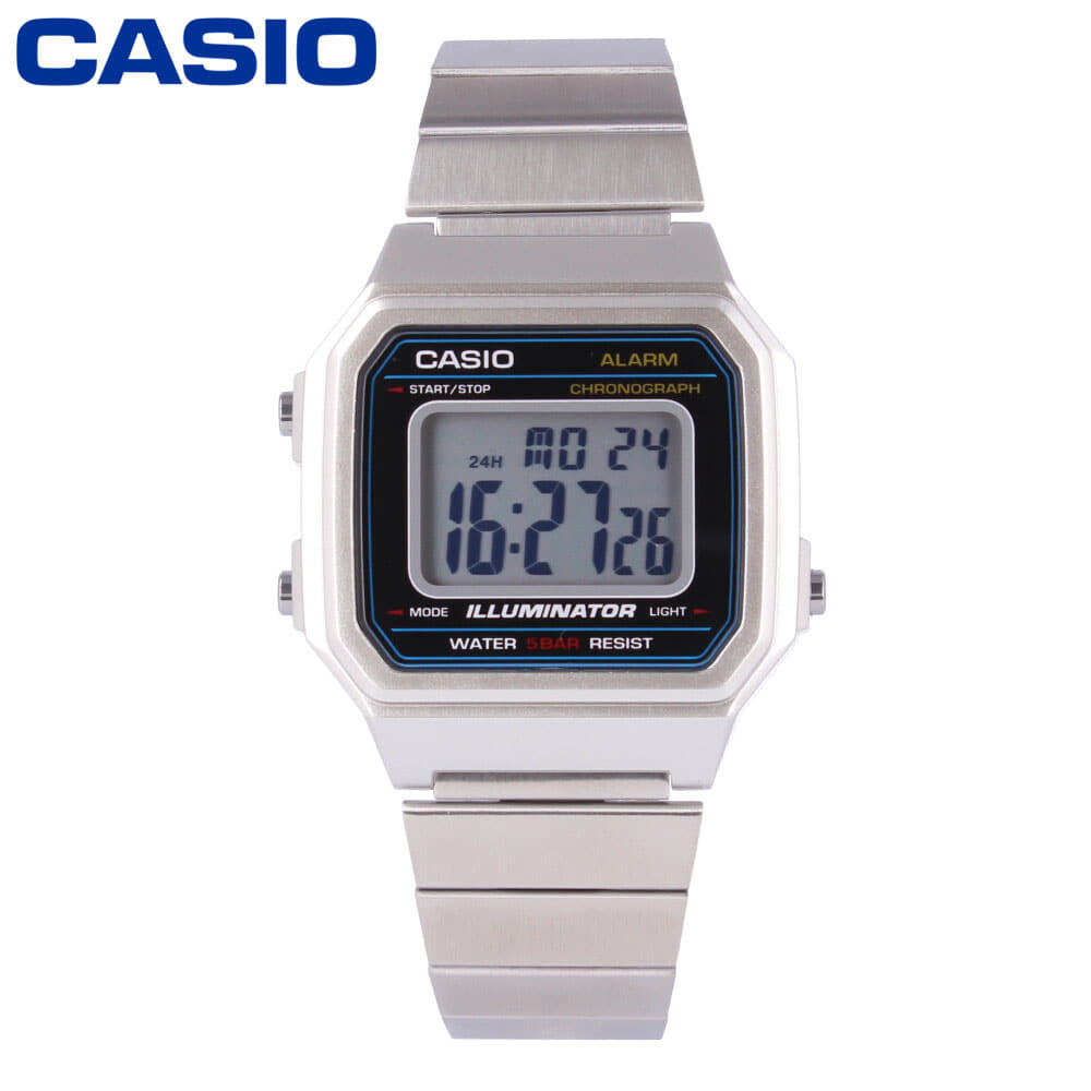 [New]CASIO Casio Casio standard clock mens digital quartz metal Silver ...
