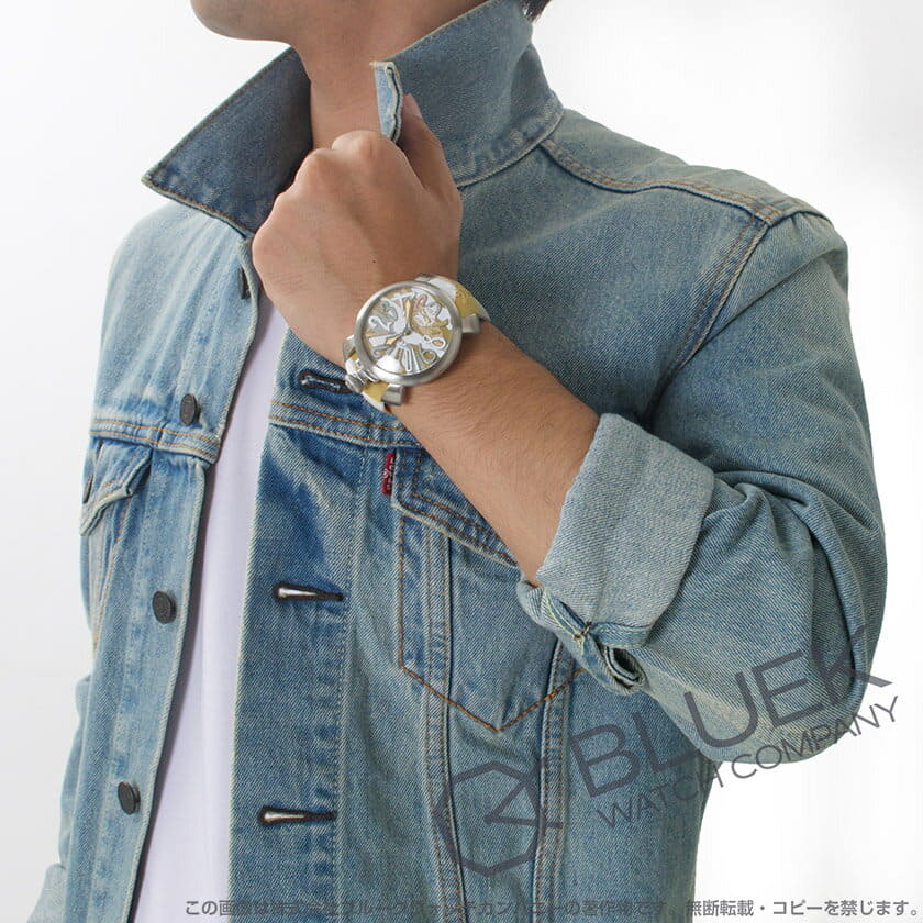 [New]Ga Ga MILANO MANUALE camouflage 48MM mens 5010.17S - BE FORWARD Store