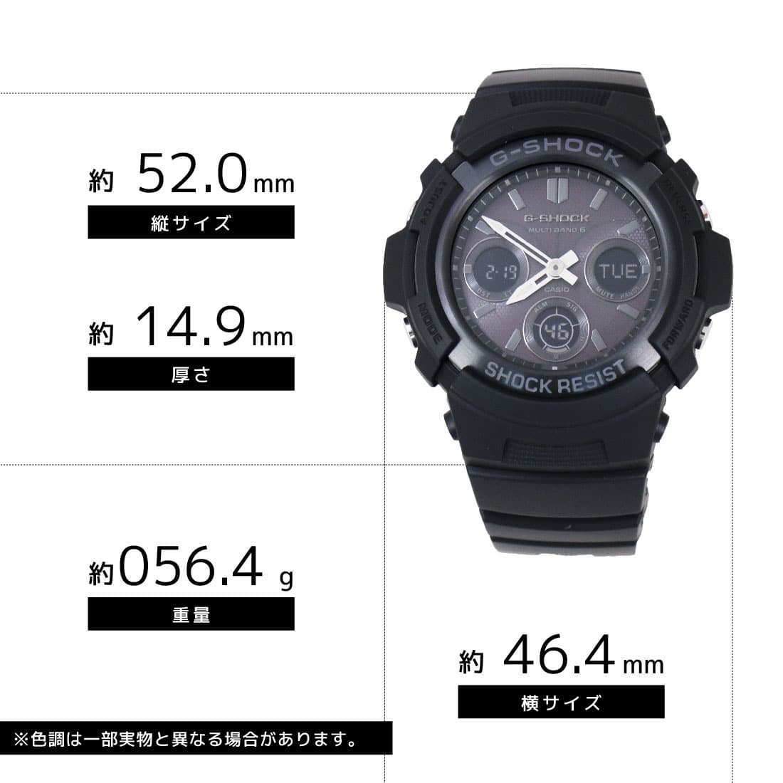 [New]CASIO Casio G-SHOCK AWG-M100B-1A Electric wave solar mens - BE ...