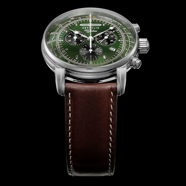 [New]There is up to 5,000 yen ! Zeppelin model Chronograph green dark ...