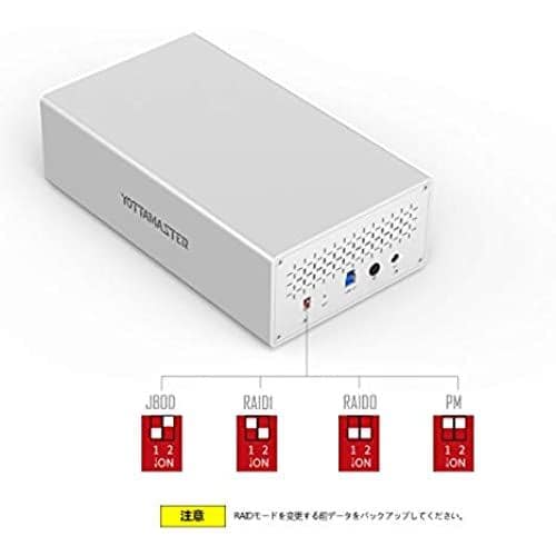 [New][RAID function] can be equipped with two Yottamaster (2Bay) HDD ...