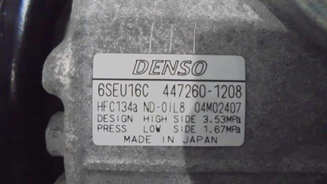 [Used]A/C Compressor TOYOTA Mark X Zio 2010 DBA-ANA10 8831033250 - BE ...