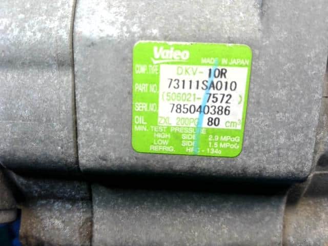[Used]A/C Compressor SUBARU Forester 2007 CBA-SG5 73111SA010 - BE ...