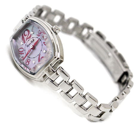 [New]Rubin Rosa Rubin Rosa R018SOLSPK Lady's solar Silver X light pink ...