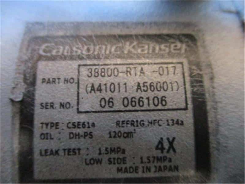 [Used]A/C Compressor HONDA Step Wagon 2006 DBA-RG1 38810RTA007 - BE ...