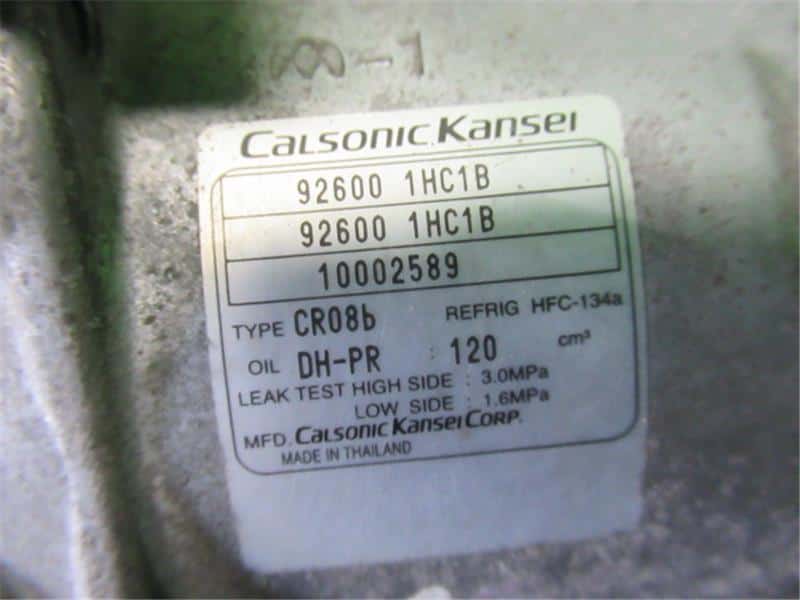 [Used]A/C Compressor NISSAN March 2010 DBA-NK13 - BE FORWARD Auto Parts