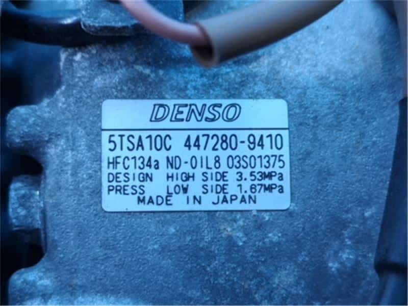 [Used]A/C Compressor TOYOTA Vitz 2015 DBA-KSP130 8832052450 - BE ...