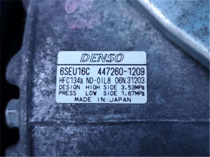 [Used]A/C Compressor TOYOTA Mark X Zio 2011 DBA-ANA10 8831033250 - BE ...