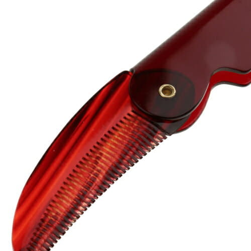 [New]Durable plastic small tooth folding Bear mustache comb hair care ...