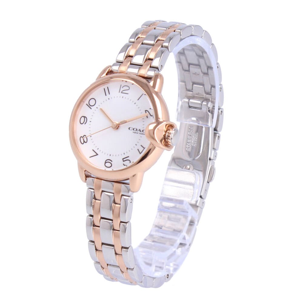 [New]COACH coach Arden Arden clock Ladies quartz metal Silver pink Gold ...