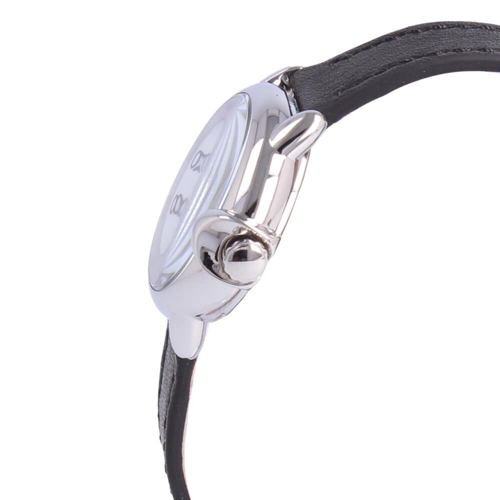 [New]COACH coach Arden Arden clock Ladies quartz leather Black silver ...