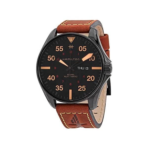 [New]Hamilton Hamilton H64705531 khaki aviation pilot Hamilton Khaki ...