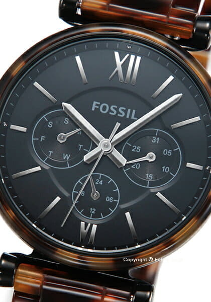[New]Fossil clock FOSSIL Ladies Carlie Multifunction Tortoise Acetate ...