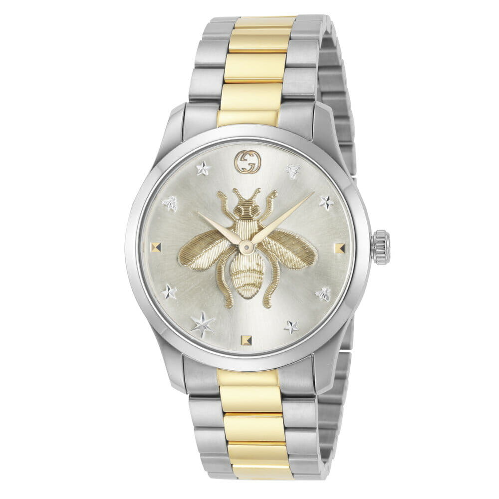 [New]Gucci Gucci G-Timeless mens Ladies clock quartz Silver YA1264131 ...