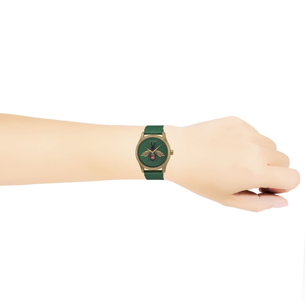 [New]Gucci Gucci G-Timeless mens Ladies clock quartz green YA1264065A ...