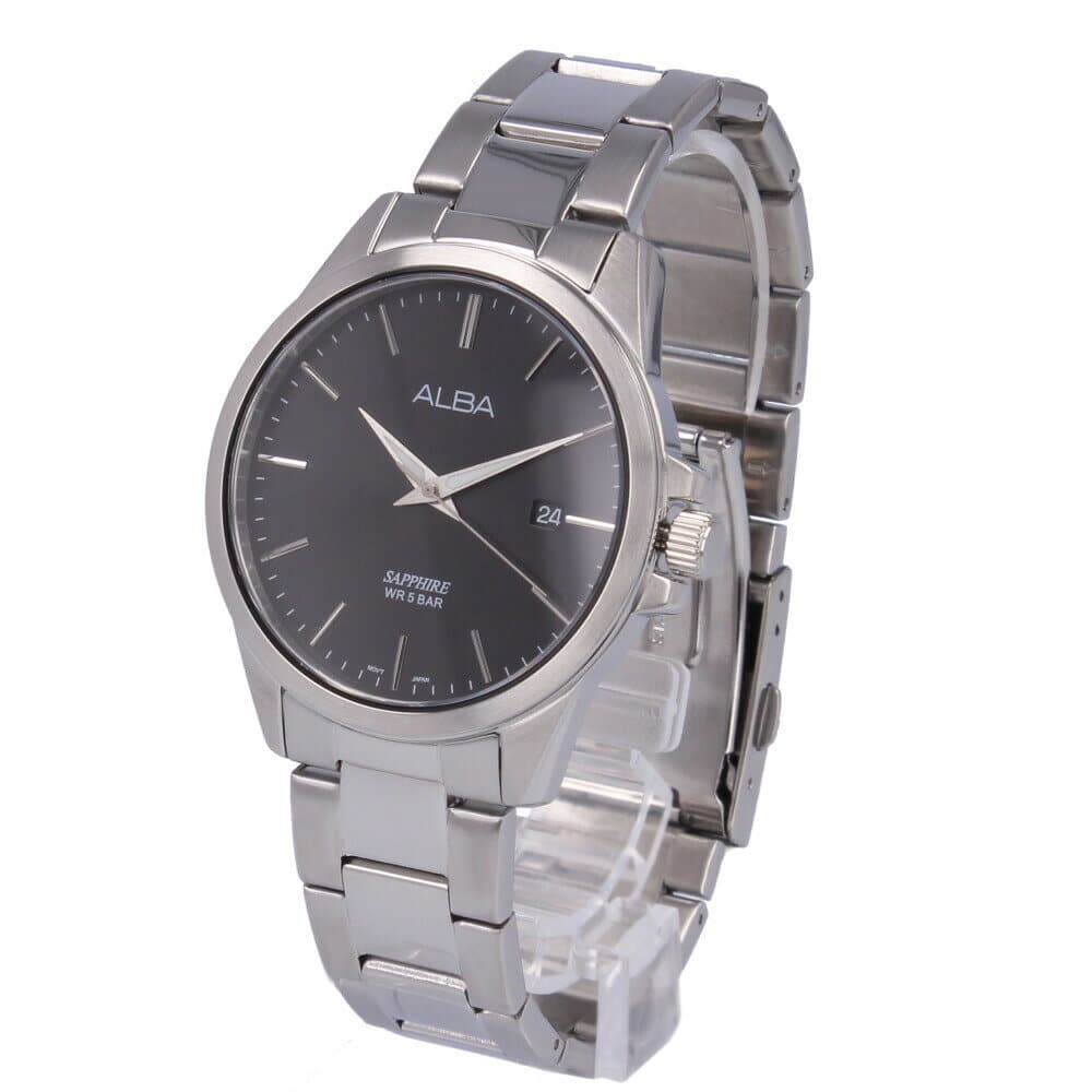 [New]SEIKO SEIKO ALBA Aruba clock mens quartz sapphire metal Silver ...