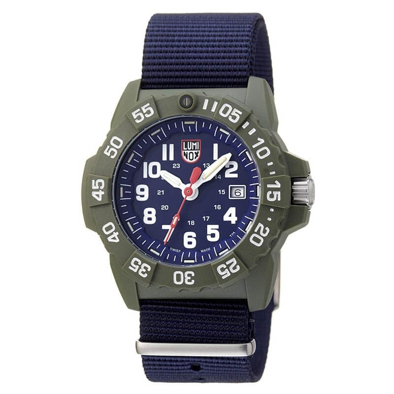 [New]Lumi Knox LUMINOX clock Navy Shields NAVY SEAL mens blue LM-3503ND ...