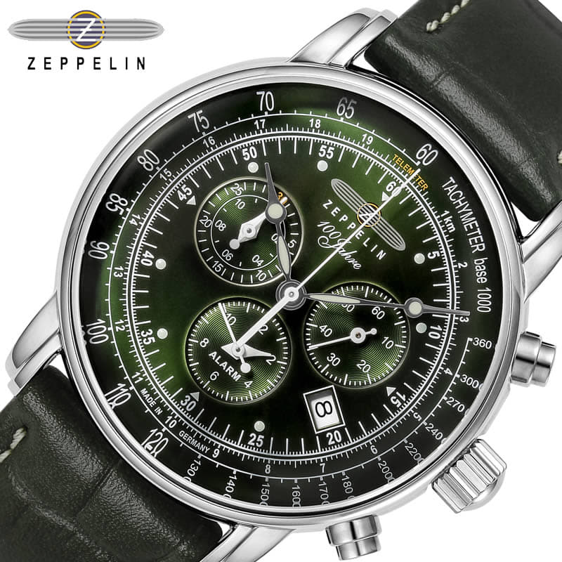[New]Zeppelin ZEPPELIN clock ZEPPELIN Zeppelin clock 100years mens ...