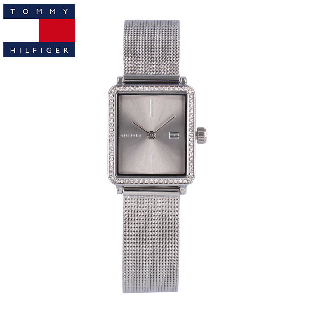 [New]TOMMY HILFIGER tomihirufiga clock Ladies quartz square two ...