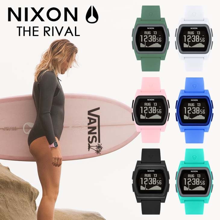 [New]NIXON NIXON watch surf mens Ladies unisex THE RIVAL rival shock ...