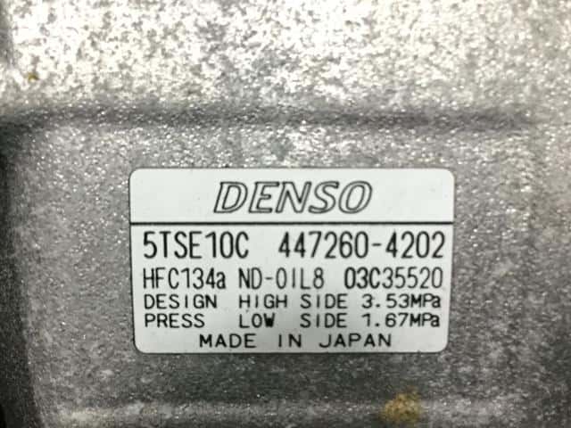 [Used]A/C Compressor TOYOTA Vitz 2019 DBA-NCP131 8831052750 - BE ...