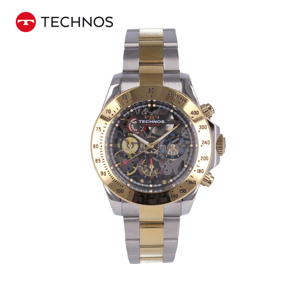 [New]TECHNOS TECHNOS clock mens quartz analog Chronograph Stainless ...
