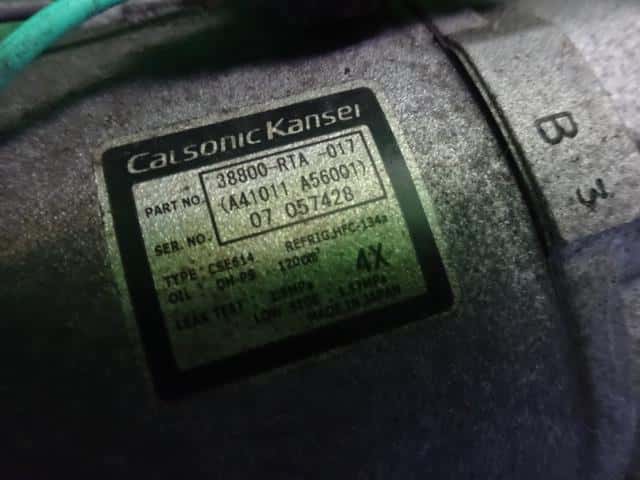 [Used]A/C Compressor HONDA Step Wagon 2008 DBA-RG3 38810RTA007 - BE ...