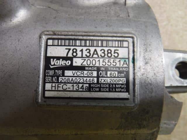 [Used]A/C Compressor MITSUBISHI Mirage 2012 DBA-A05A 7813A385 - BE FORWARD Auto Parts