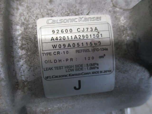 [Used]A/C Compressor NISSAN Cube 2009 DBA-Z12 92600CJ73A - BE FORWARD ...