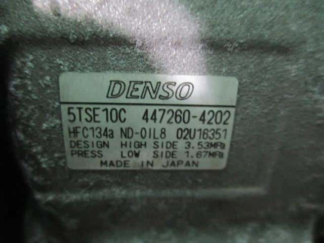 [Used]A/C Compressor TOYOTA Probox 2017 DBE-NCP160V 8831052750 - BE ...
