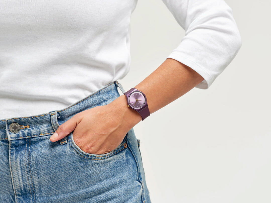 [New]Swatch Swatch PEARLYPURPLE gone leaper pull GV403Originals ...