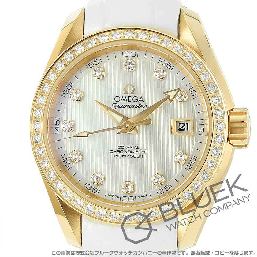 [New]Super SALE ★ OMEGA Cima star Aqua terra diamond YG pure gold ...