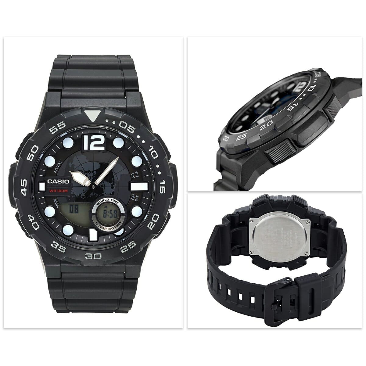 [New][all article Casio CASIO AEQ-100W-1A mens Ladies clock quartz - BE ...