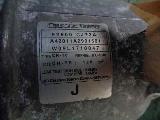 [Used]A/C Compressor NISSAN Cube 2009 DBA-Z12 92600CJ73A - BE FORWARD ...