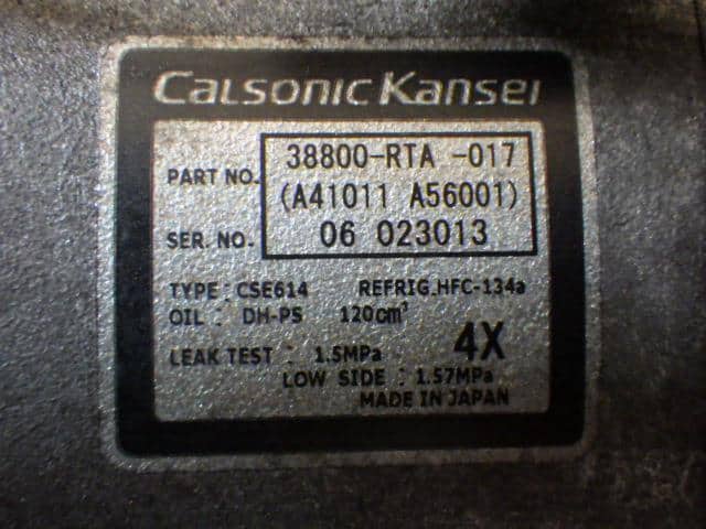 [Used]A/C Compressor HONDA Step Wagon 2006 DBA-RG2 38810RTA007 - BE ...