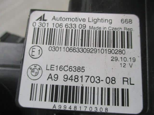 [Used]Left Headlight BMW 3 Series 2019 5F20 63118496157 - BE FORWARD ...