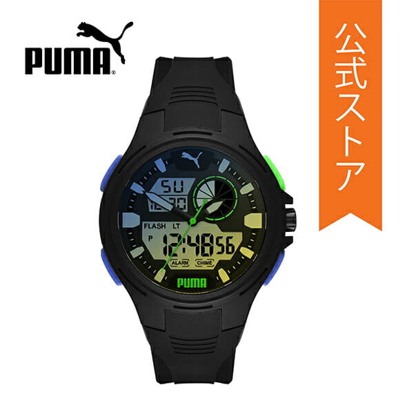 New The latest Puma Black digital mens PUMA clock P5084 BOLD ANALOG DIGITAL formula of 2021 winter BE FORWARD Store