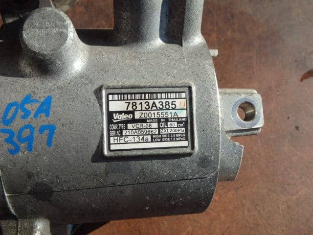 [Used]A/C Compressor MITSUBISHI Mirage 2012 DBA-A05A 7813A385 - BE FORWARD Auto Parts