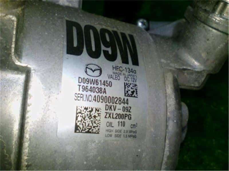 [Used]A/C Compressor MAZDA Demio 2014 DBA-DJ3FS D09W61450 - BE FORWARD ...