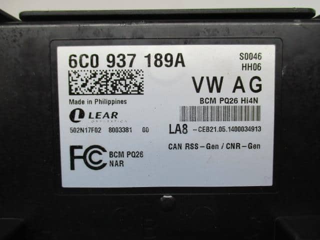 [Used]Fuse Box VOLKSWAGEN Polo 2014 DBA-6RCJZ 6C0937189A - BE FORWARD ...