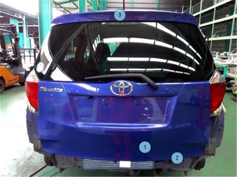 [Used]Back Door Assembly TOYOTA Ractis 2011 DBA-NCP120 - BE FORWARD ...