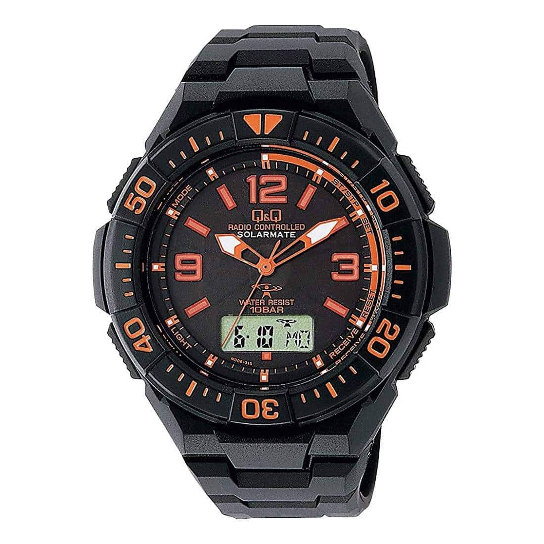 [New]Citizen CITIZEN Q&Q watch combination SOLARMATE solar power supply ...