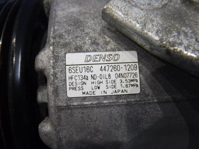 [Used]A/C Compressor TOYOTA Mark X Zio 2011 DBA-ANA10 8831033250 - BE ...