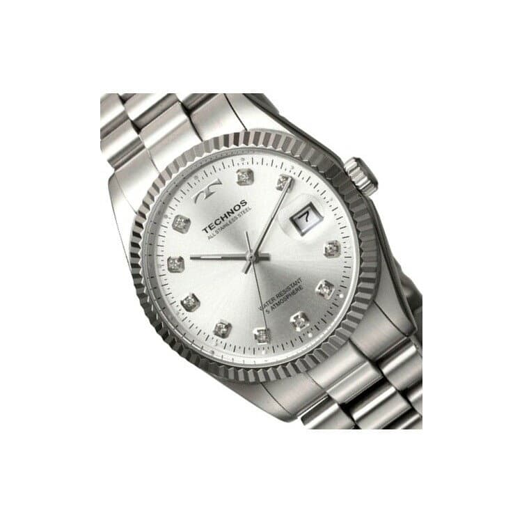 [New]TECHNOS TECHNOS T9604SS mens Stainless analog Silver Stainless 5 bar water resistant - BE ...