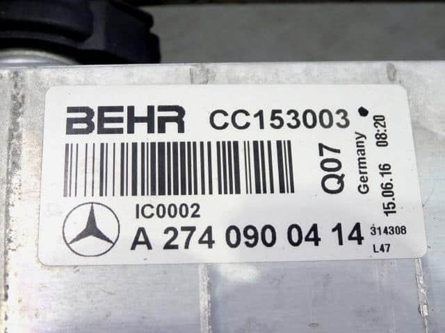 [Used]Intercooler MERCEDES-BENZ Benz c class 2017 RBA-205242 ...