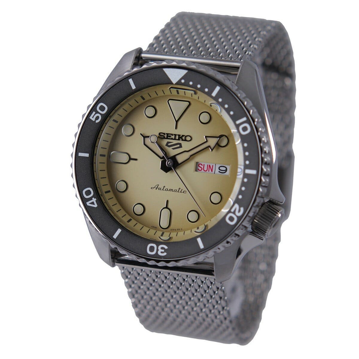 [New]SEIKO SEIKO 5 self-winding watch (with the rolling by hand) "Mesh ...