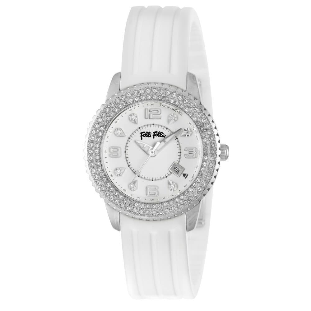 [New]forifori Folli Follie CAROUSEL COLLECTION Ladies clock kuo-tsuhowaito WF5T003ZTW WH - BE ...