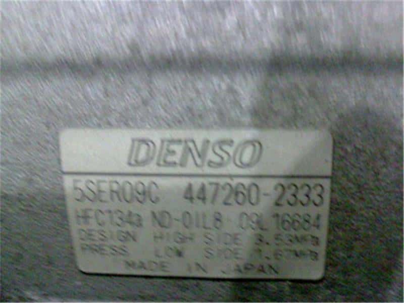 [Used]A/C Compressor TOYOTA Vitz 2009 DBA-KSP90 8831052592 - BE FORWARD ...