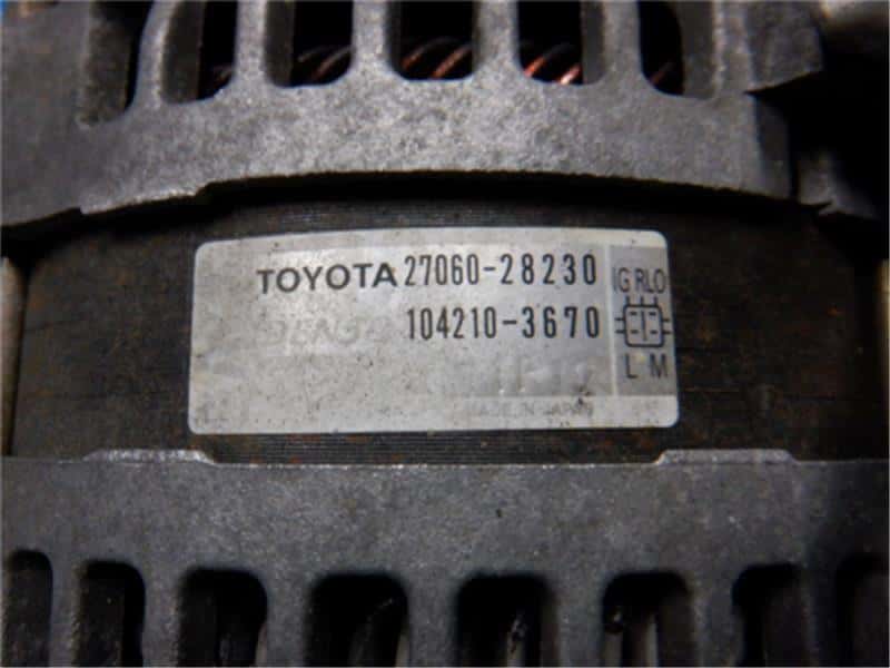 [Used]Alternator TOYOTA Harrier 2004 CBA-ACU35W 2706028230 - BE FORWARD ...